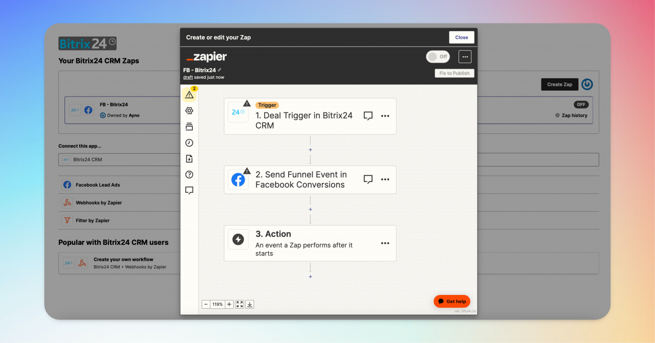 Zapier Dashboard